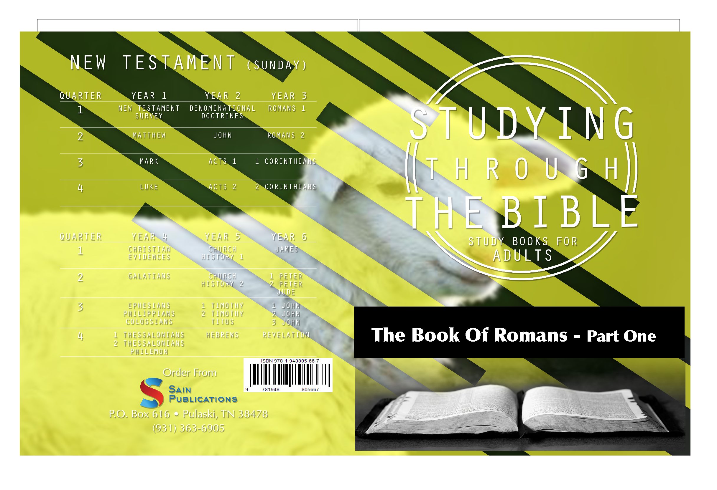 Adult – NT-9 – Year 3 – Qtr 1 – “Romans Part 1” – Sain Publications